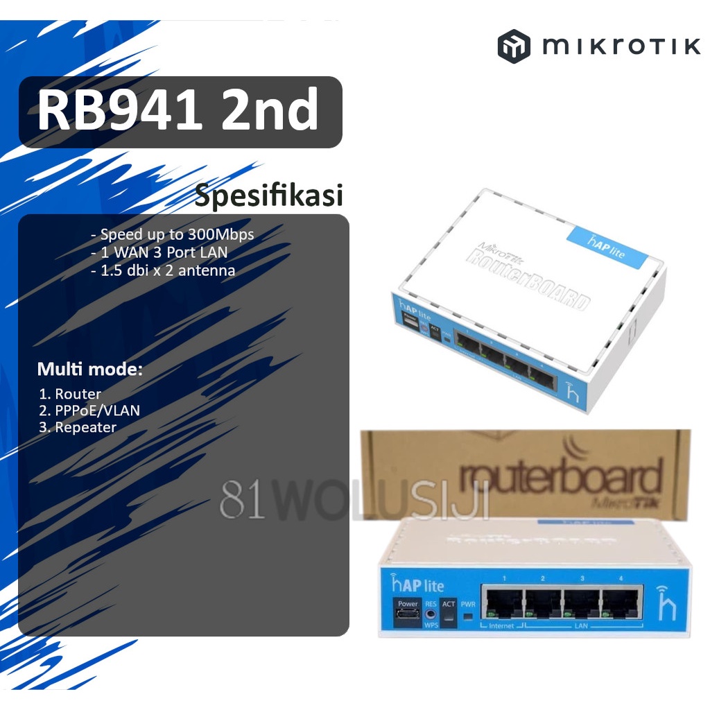 Jual Mikrotik Router Wifi/Wireless RB941-2ND TC (HAP-LITE) | Shopee ...