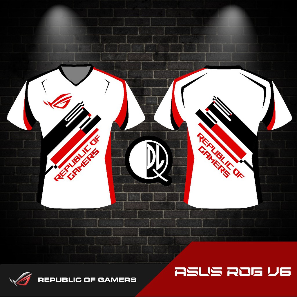 Jual Baju Kaos Jersey Gaming Republic of Gamers [ROG] V6-V11 Free ...