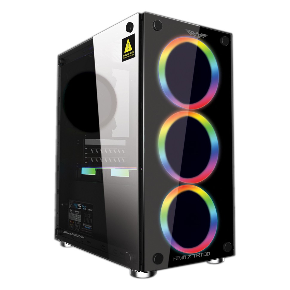Jual Casing PC Gaming Armaggeddon Nimitz TR1000 - Black | Shopee Indonesia
