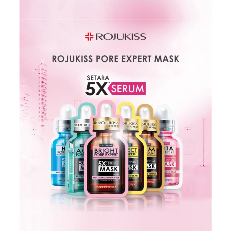 Jual ROJUKISS Premium 5X Serum Mask 25ml | Shopee Indonesia
