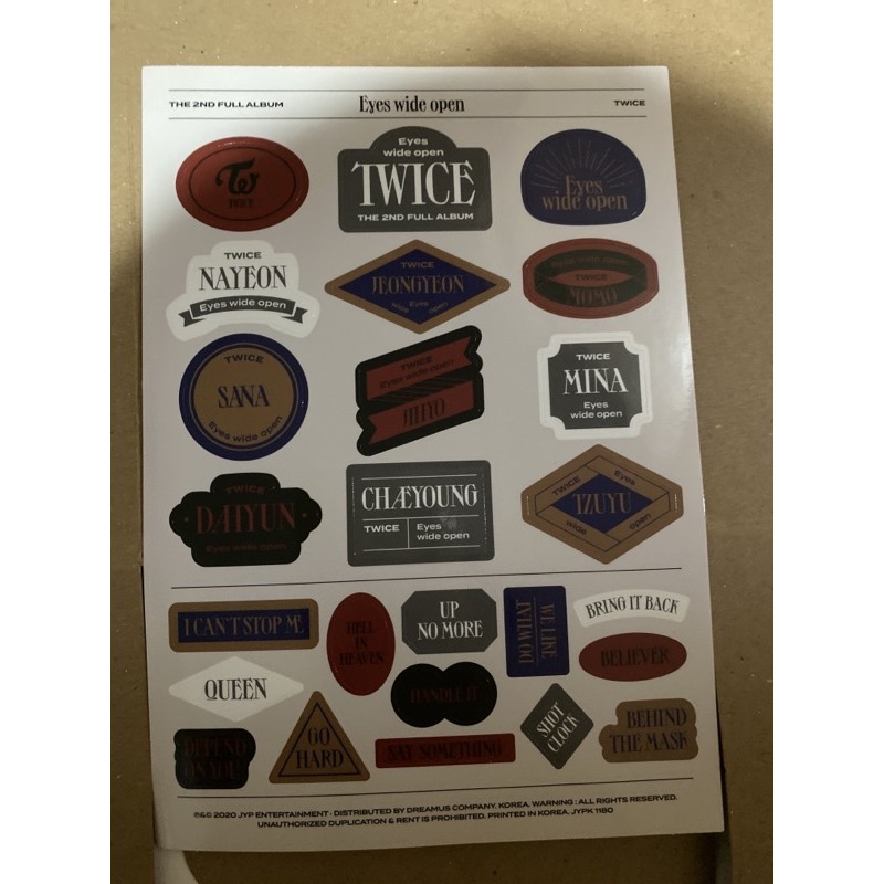 Jual twice eyes wide open sticker | Shopee Indonesia