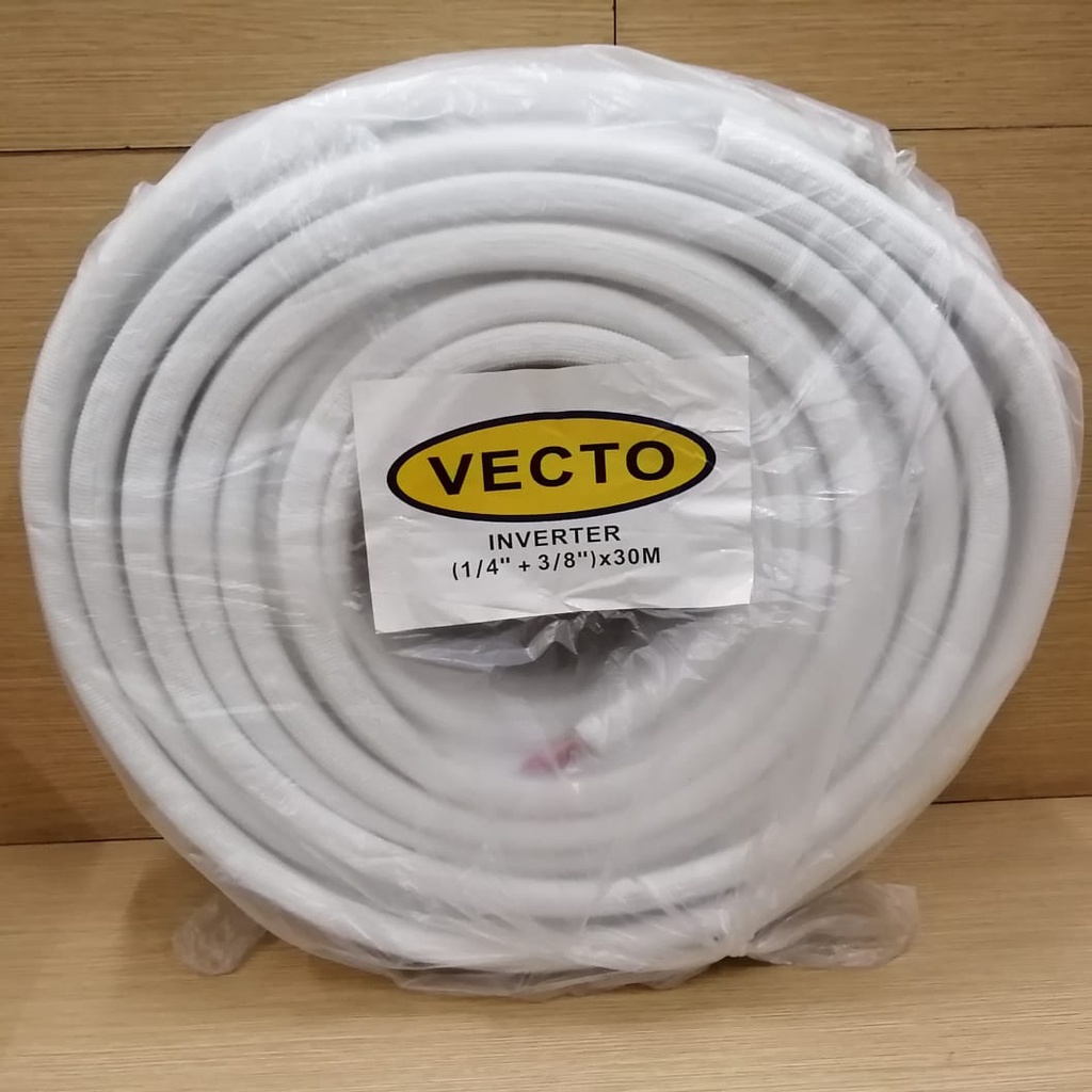 Jual Pipa Set AC VECTO Inverter 1 PK - 1/4" + 3/8" 30MTR | Shopee Indonesia