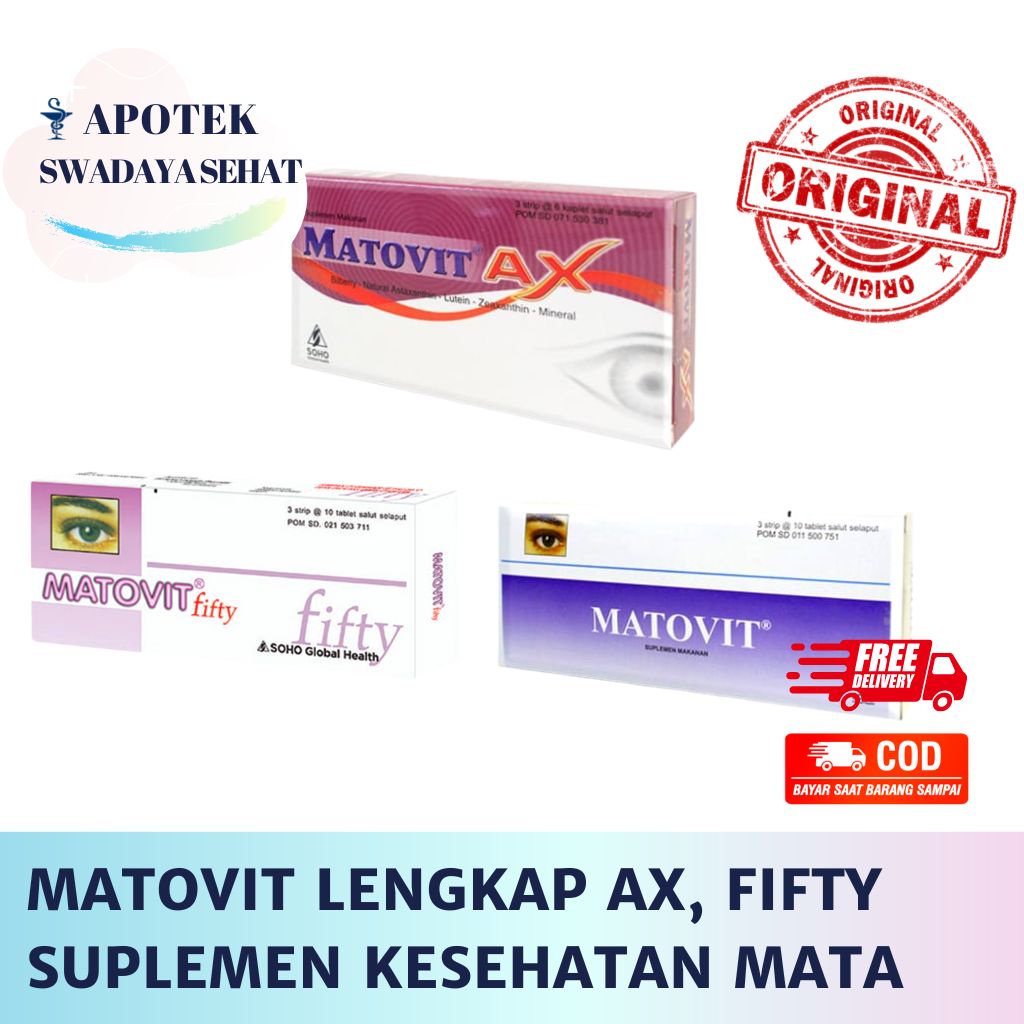 Jual MATOVIT AX Strip Tablet Matovit Fifty Varian Lengkap Matofit ...