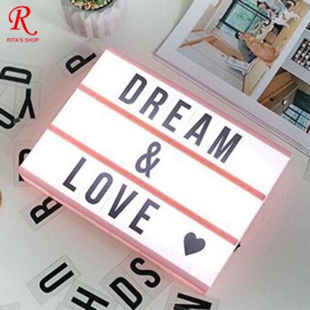 Jual [READY JAKARTA] Letter box cinema light box kotak lampu huruf ...