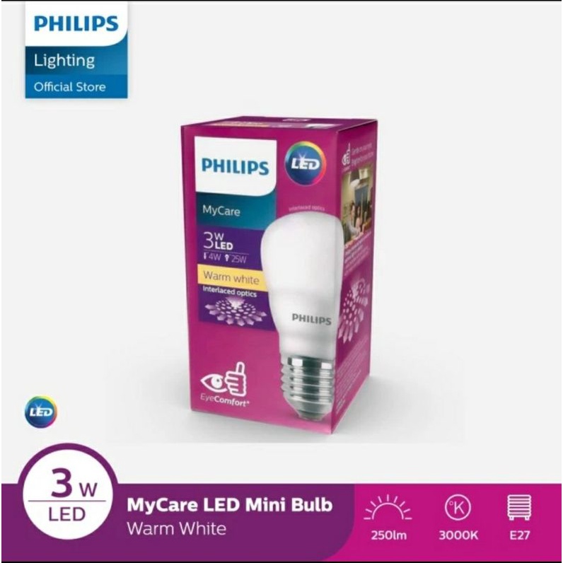 Jual Lampu Led Philips 3 Watt Kuning Warmwhite | Shopee Indonesia