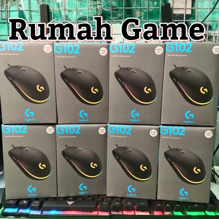 Jual Logitech G102 V2 Lightsync RGB Gaming Mouse RESMI DAN BERGARANSI | Shopee Indonesia