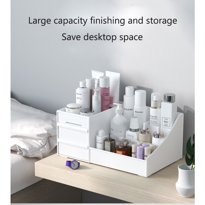 Jual IKILOSHOP D44 Rak Kosmetik Putih Tempat Makeup Storage Tempat ...