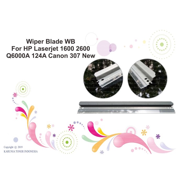 Jual Wiper Blade WB For HP Laserjet 1600 2600 Q6000A 124A Canon 307 New ...