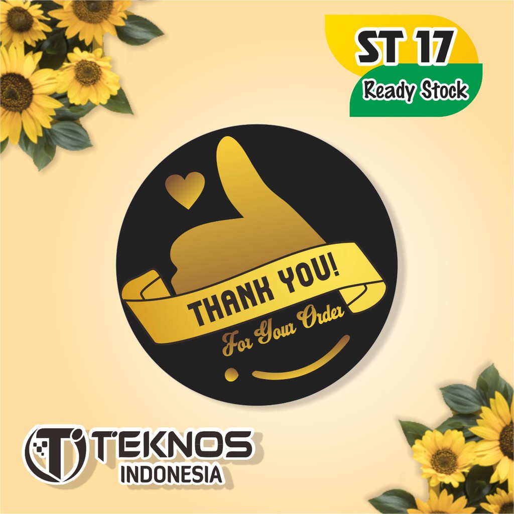 Jual STIKER THANK YOU KEKINIAN ST 17 ECER | Shopee Indonesia