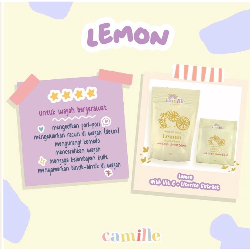 Jual [READY] CAMILLE BEAUTY MASKER ORGANIK FACEMIST FACEMIST LITTLE POP BODY SCRUB BY CAMILLE ...