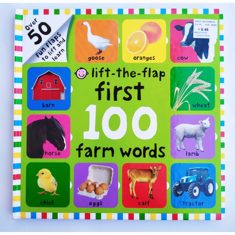 Jual Priddy Lift-the-flap First 100 Farm Words (board book) | Shopee ...