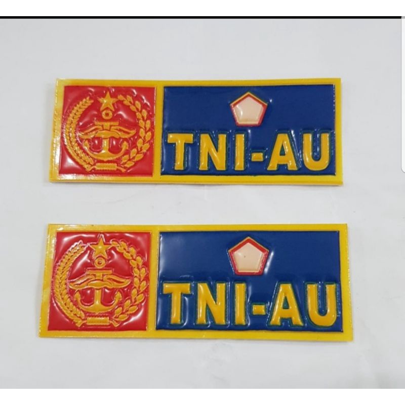 Jual Stiker plat embos TNI AU | Stiker plat motor TNI AU | stiker TNI ...