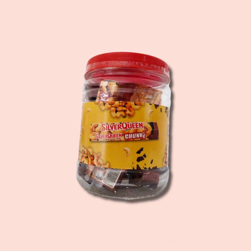 Jual Silverqueen Chunky Bar Jar / Toples ( 12 Biji x 33 gr ) | Shopee ...