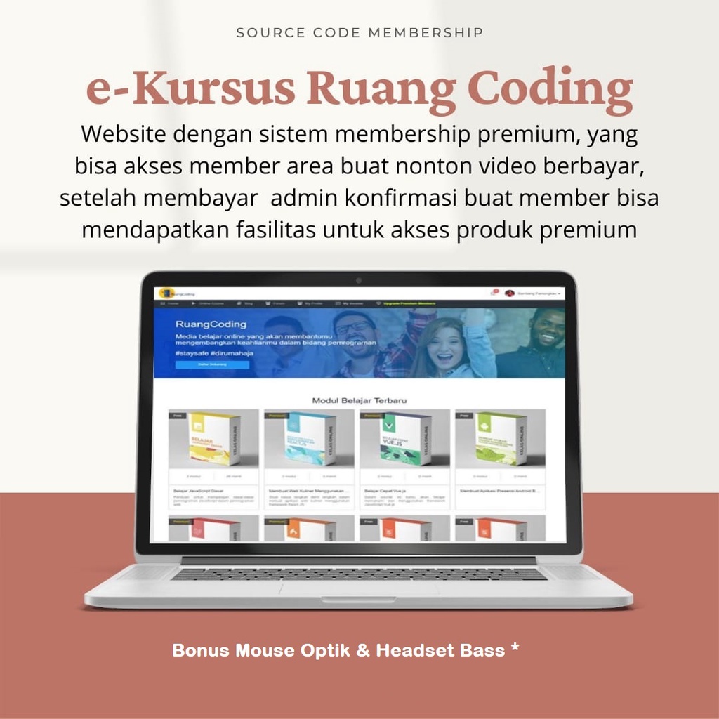 Jual Source Code Website Kursus Online Ruang Koding | Shopee Indonesia