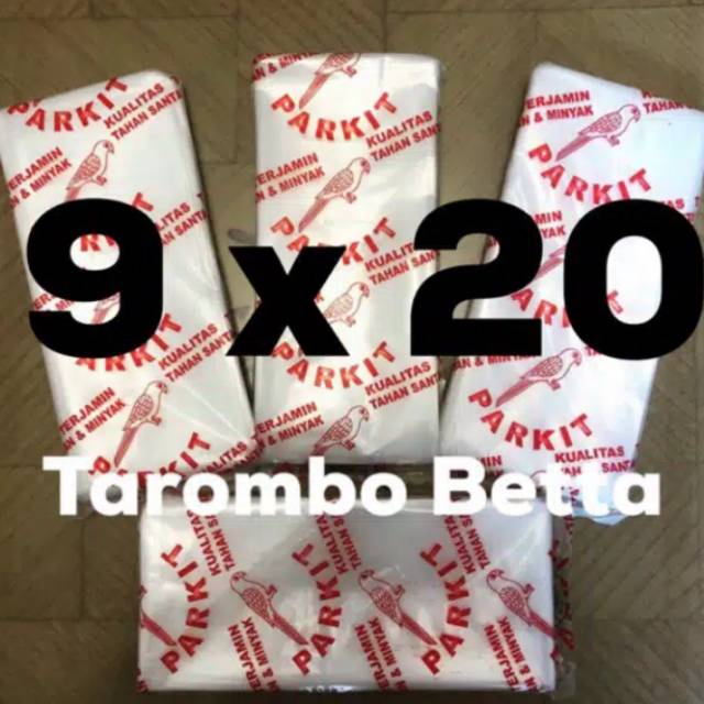 Jual Plastik packing ikan Cupang Ekspor/Parkit PE ukuran 9x20cm ...