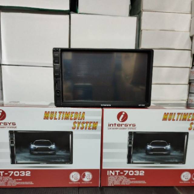 Jual Head unit double din Intersys INT-7032 mirror link, bluetooth, usb ...