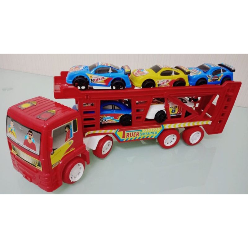 Jual mainan truk pengangkut mobil mini bus | Shopee Indonesia