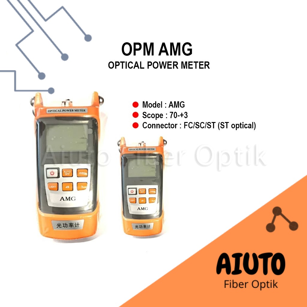 Jual Optical Power Meter (OPM) AMG/ Alat PenguKUr Daya Fiber Optik ...