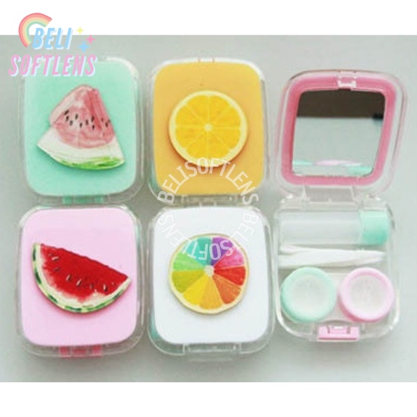 Jual Tempat softlens /Travel Kit Softlens Motif Buah Lucu Komplit ...
