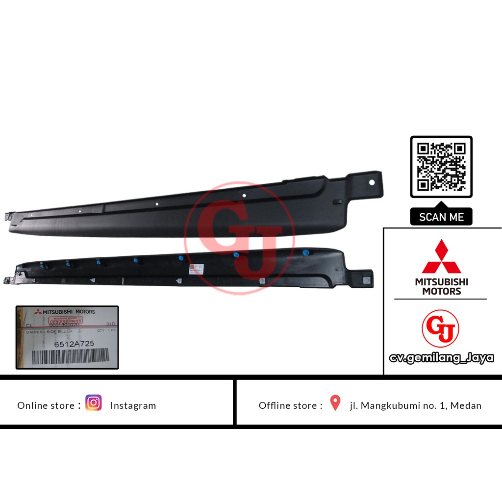 Jual COVER/ GARNISH SPOILER SIDE SKIRT SAMPING BAWAH KIRI XPANDER ...