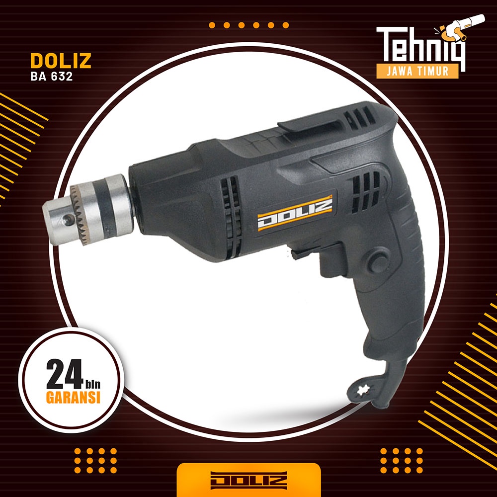 Jual Mesin Bor Listrik Tangan Genggam DOLIZ BA632 Electric Drill 10mm ...