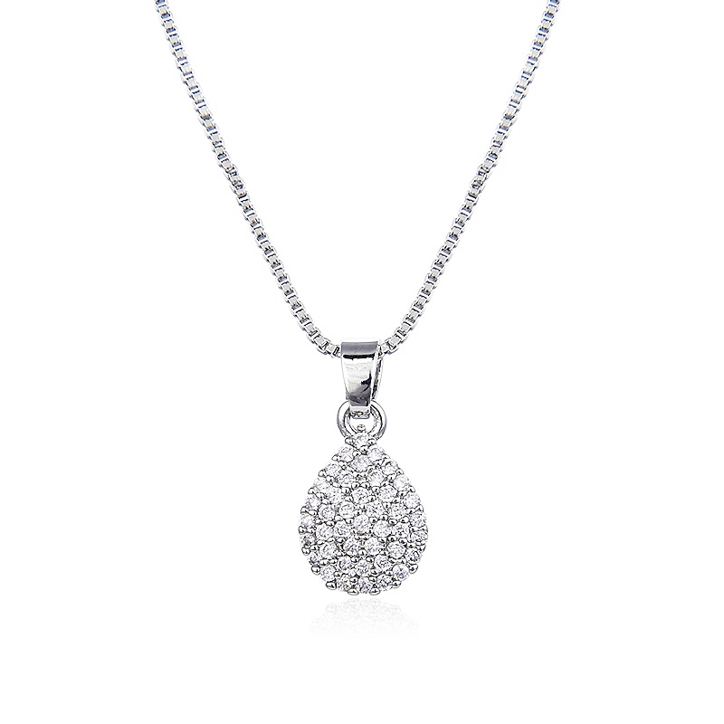 Jual HYL JEWELRY COD 18K Perhiasan Imitasi Rantai Emas Putih Kalung ...