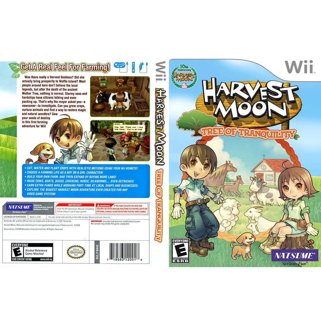 Jual GAME NINTENDO WII CFW HARVEST MOON TREE OF TRANQUILITY | Shopee ...