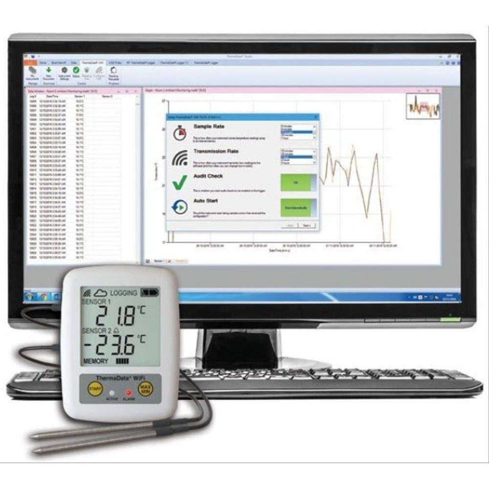 Jual Temperature Data Logger ThermaData Wifi Logger Two Channel ...