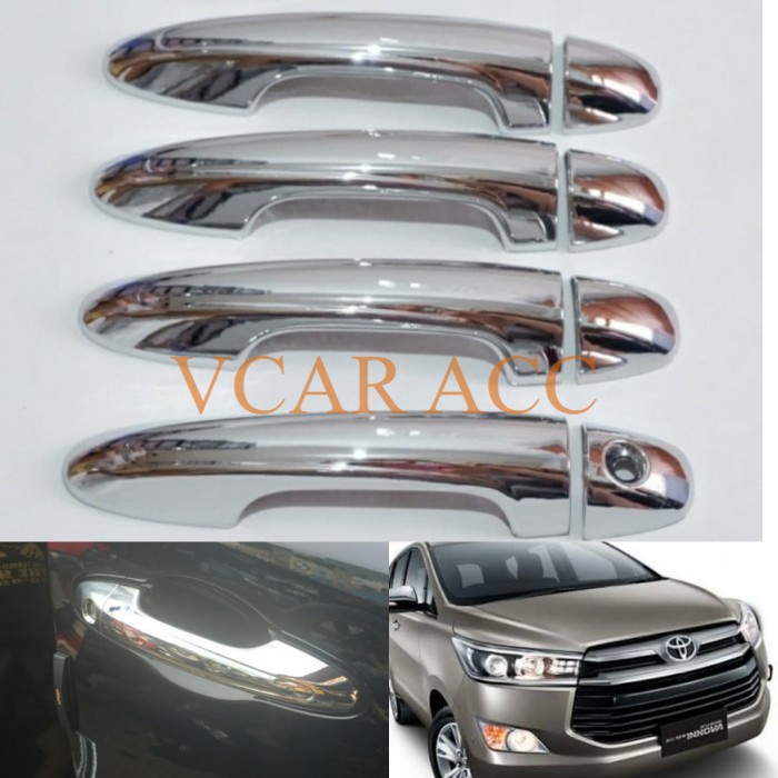 Jual Cover handle pintu mobil Toyota Innova inova reborn 2016 sampai 2024 ribon tipe e g q v ...