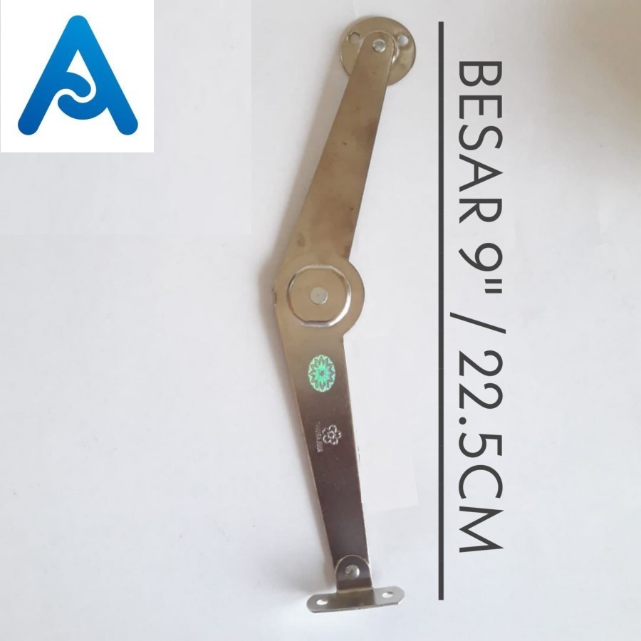 Jual ENGSEL SALON BESAR 9"/ ENGSEL SIKUTAN PANJANG 9" JENDELA /LEMARI ...