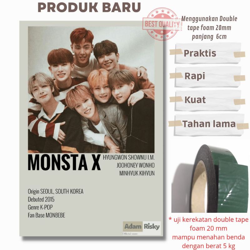 Jual MURAAAAAAAAHHHH!!! POSTER BIODATA KOREAN KPOP IDOL MEDIA MDF6MM ...