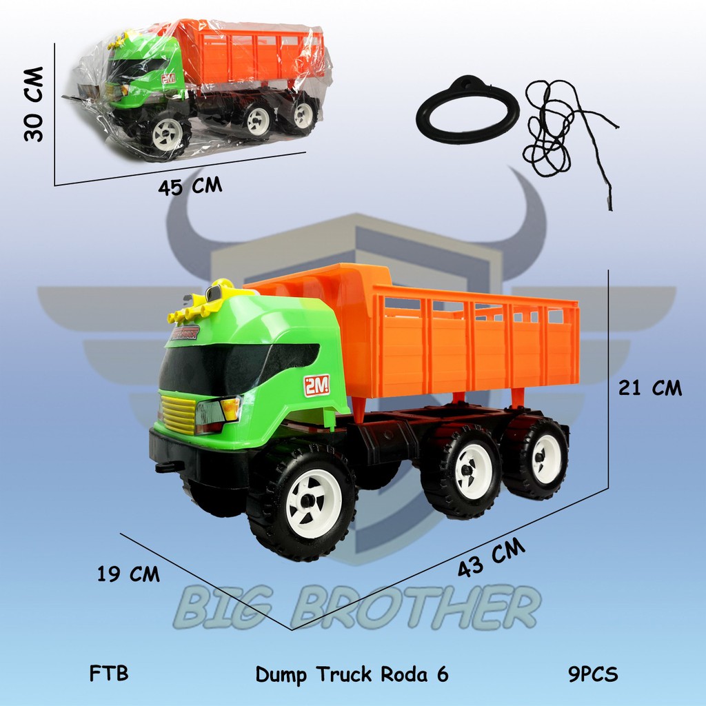 Jual PROMO FTM FTB Fuso Molen Semen Dump Truk Roda 6 Truck Pasir Mainan ...