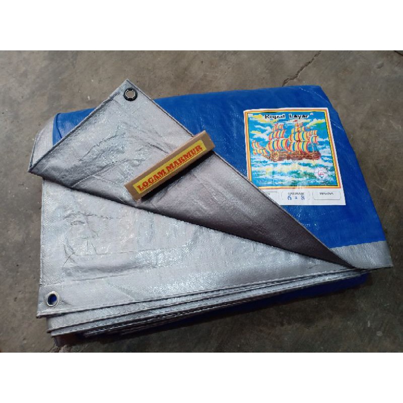 Jual TERPAL PLASTIK 6X8 BIRU SILVER - CAP KAPAL LAYAR (TEBAL) | Shopee ...