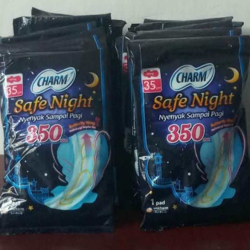 Jual Charm Night 350mm Wings 1 RENTENG ISI 10 PADS/SACHET | Shopee ...