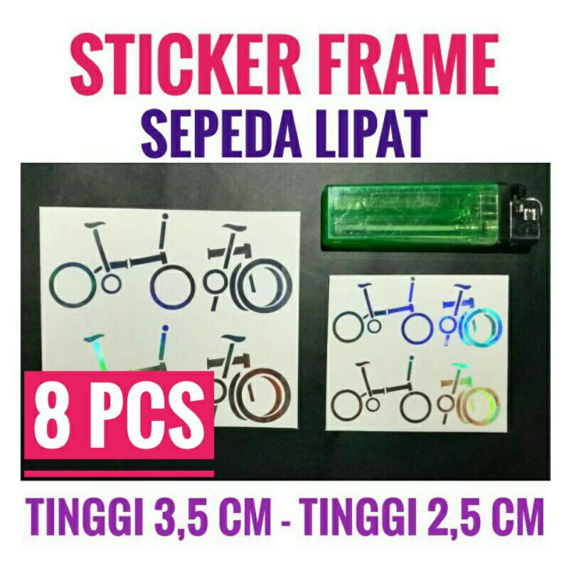 Jual Stiker Sepeda Lipat Hologram Cutting Sticker | Shopee Indonesia