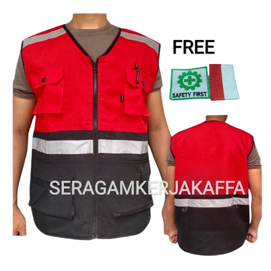 Jual Wearpack Rompi Kombinasi Premium katelpak Proyek lapangan Rompi ...