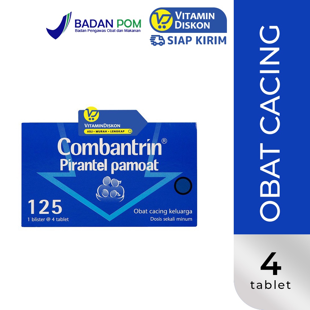 Jual Combantrin 125 Mg 4 Tablet | Obat Cacing Anak Dan Dewasa | Shopee ...