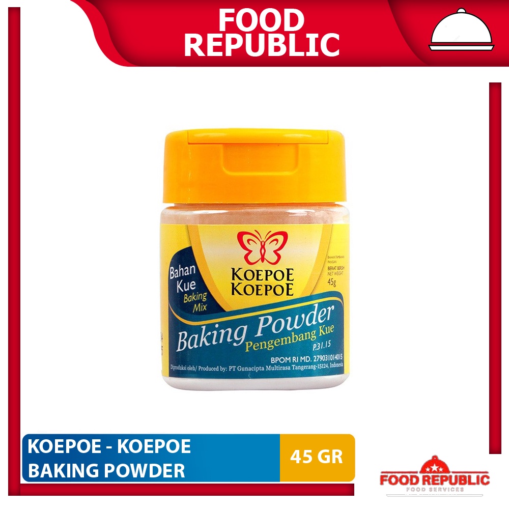 Jual Koepoe Koepoe Baking Powder 45 Gr Pengembang Kue Bahan Bubuk Halal ...