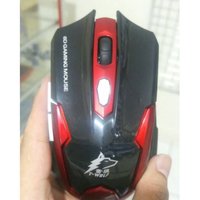 Jual MOUSE WIRELESS GAMING T-WOLF Q7 (SILENT BUTTON) | Shopee Indonesia