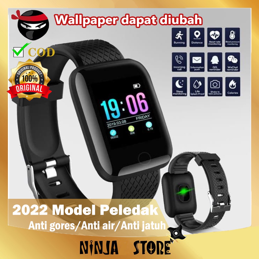 Jual AOKEYO 116 Plus Smartwatch Bluetooth Smartband Fitness Tracker ...