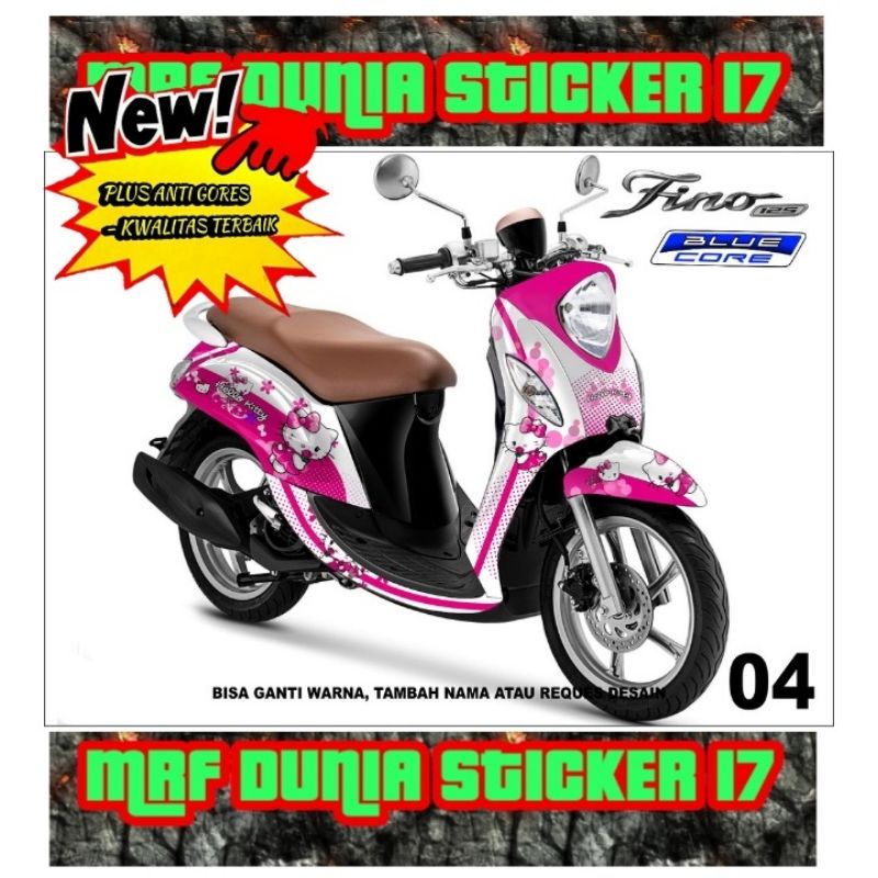 Jual Sticker Decal Motor Fino New Full Body dekal motor Fino New Full ...