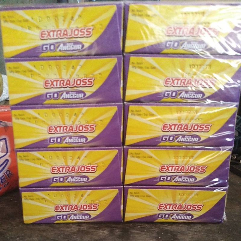 Jual EXTRAJOSS GO RASA ANGGUR LAKI (isi 6sachet/kotak) | Shopee Indonesia