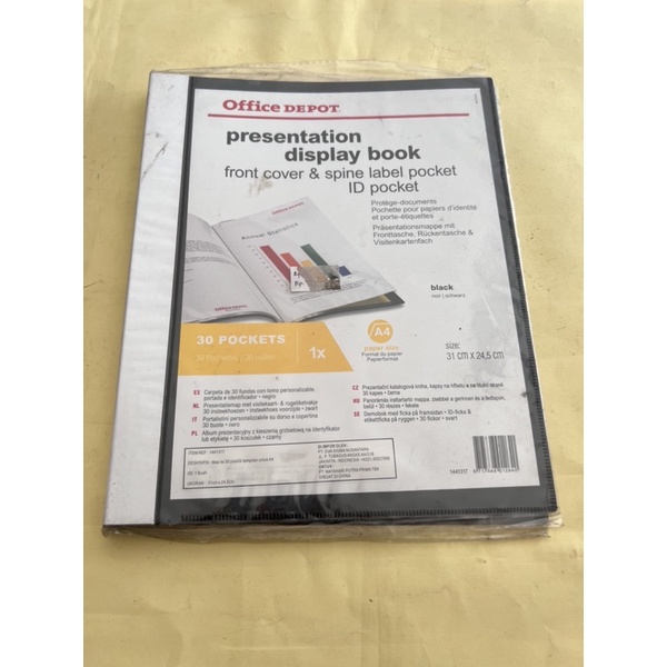 Jual Map plastik Uk A4 isi 30 lembar Office depot , Map plastik A4 ...