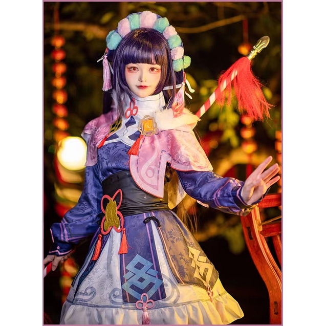 Jual Genshin Impact YunJin Cosplay Costume Wig Chinese Opera Outfit Yun ...