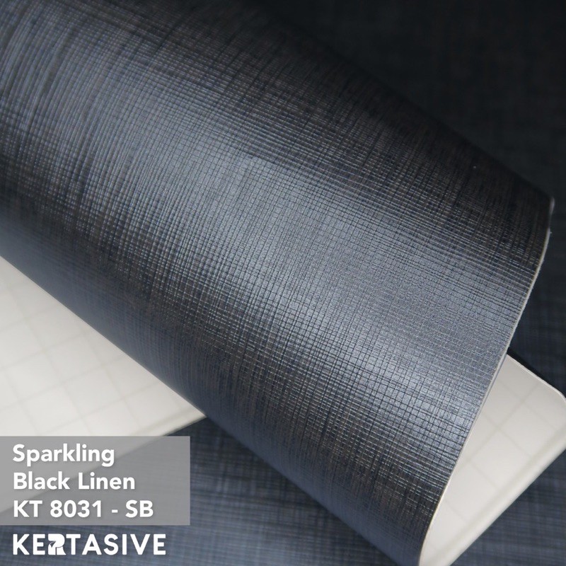 Jual KERTASIVE PVC INTERIOR FILM - SPARKLING BLACK LINEN sticker stiker ...