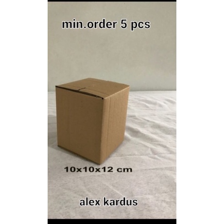 Jual Kardus / Box / uk. 10x10x12 cm / Karton packing polos baru ST ...