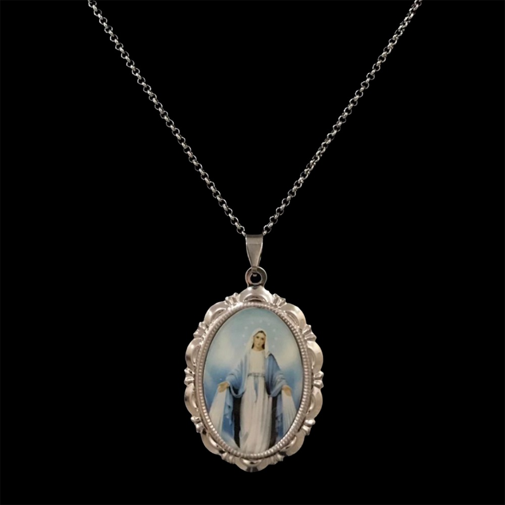 Jual Liontin Oval Gambar Rohani Souvenir Aksesoris Rohani Pria Wanita ...