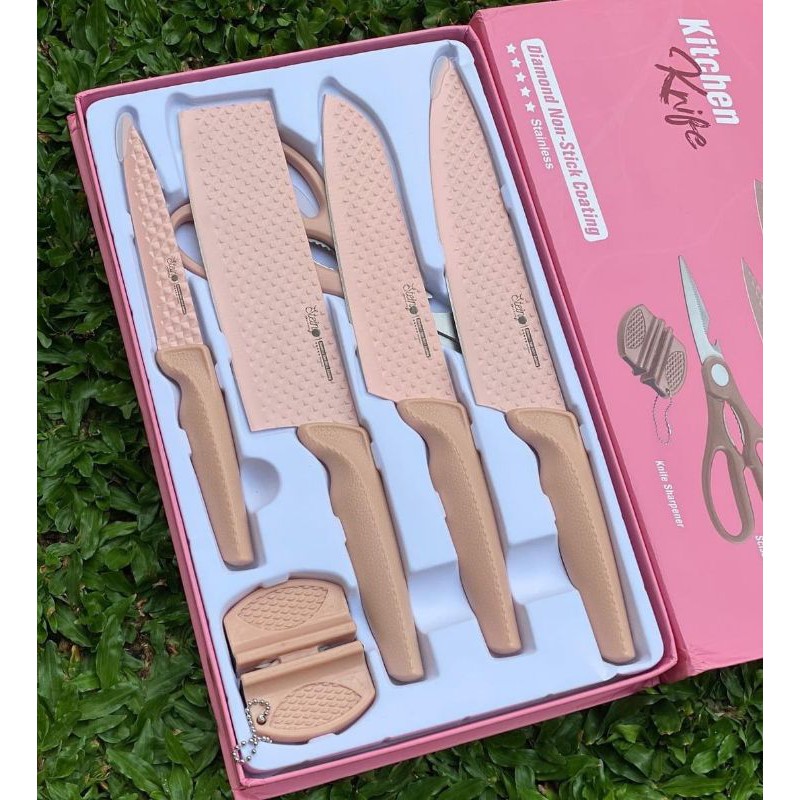 Jual PISAU SET STEINCOOKWARE KNIFE DIAMOND/ PISAU SET NEO BLADE ...