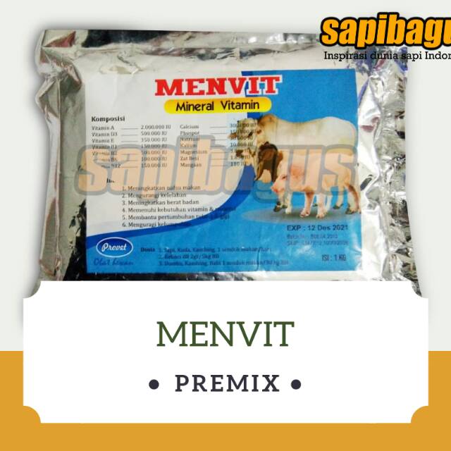 Jual Premix Mineral Vitamin untuk sapi,kambing,domba Packing 1 kg | Shopee Indonesia