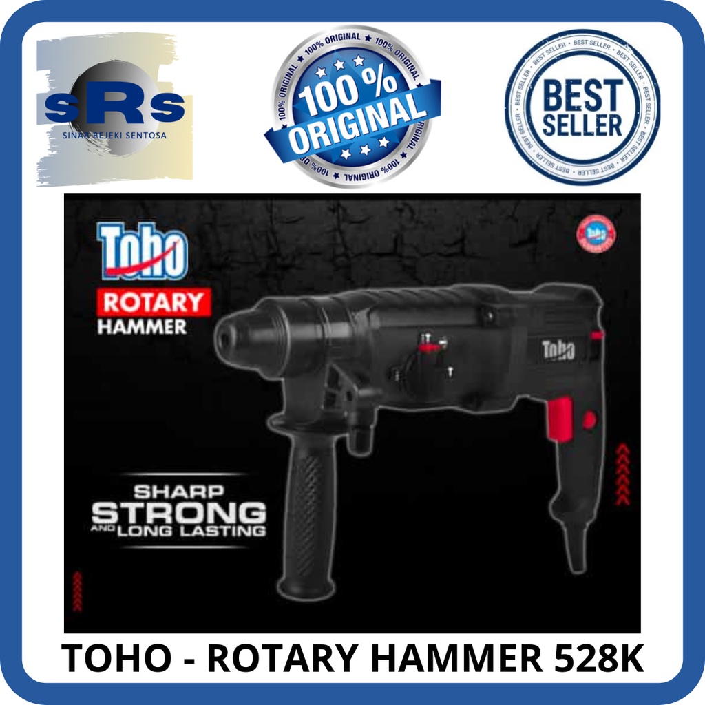 Jual TOHO - ROTARY HAMMER 3 MODE 528K/MESIN BOR BETON 28MM 3 MODE/MESIN ...